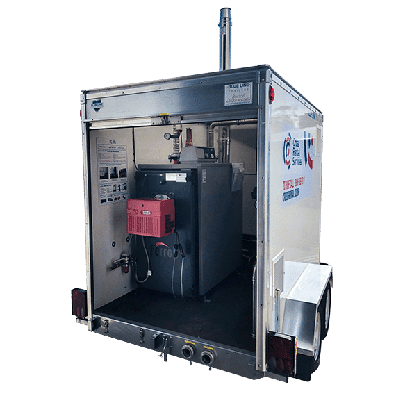 100kW Condensing Trailer Boiler - Cross Rental Services