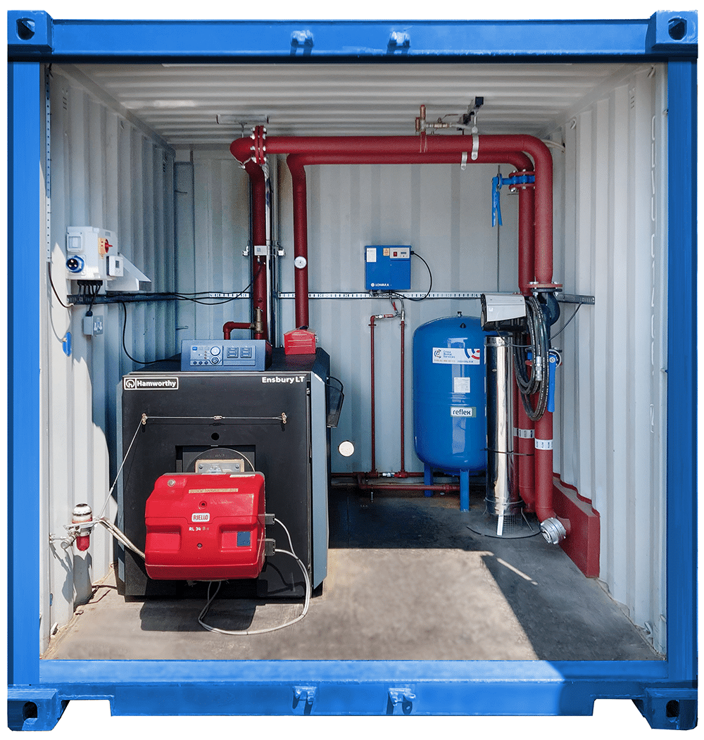 300kW Containerised Boiler | UK Boiler Hire & Installation Services